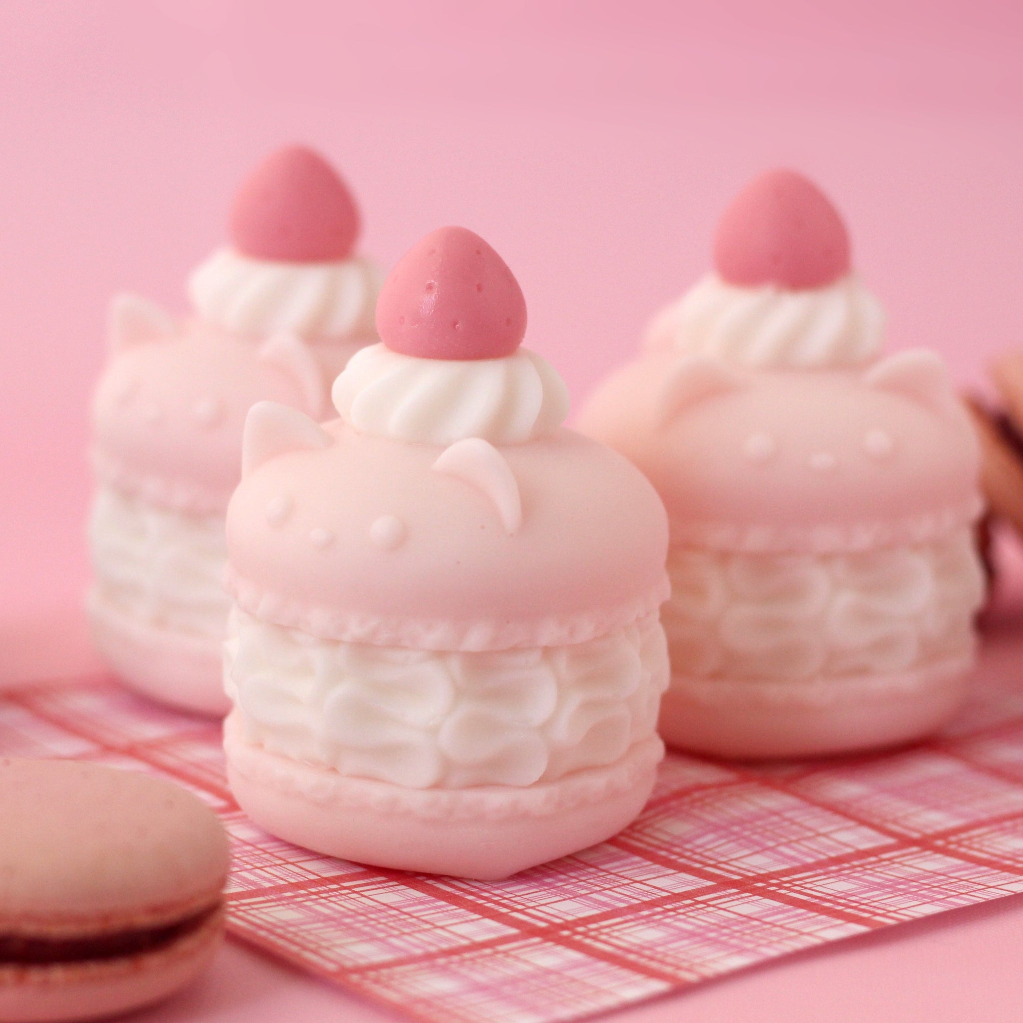 StrawPurry Macarons Soap – Frolic Creations